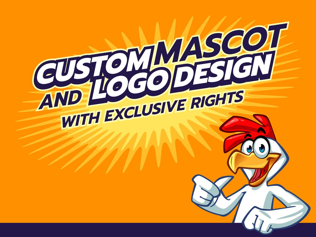 Exclusive Full Ownership Custom Mascot Character & Logo Design - Etsy