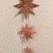 DELICATE Stars Handmade Copper / Brass Foil Christmas Decoration - Etsy