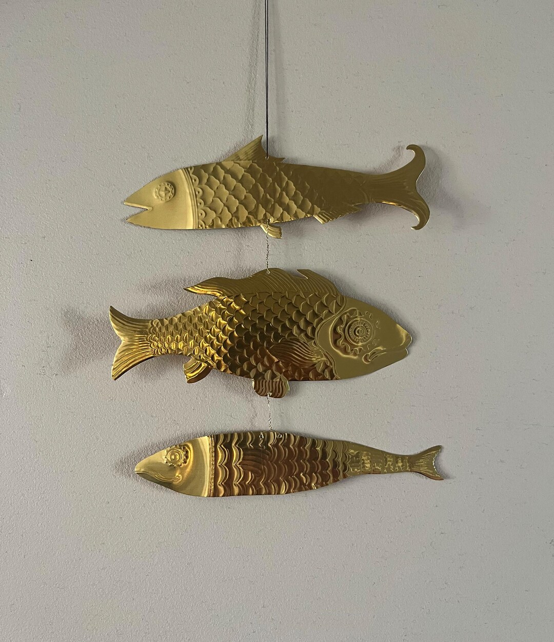DELICATE Ichthys III Brass Foli Decoration | Wall Hanging - Etsy