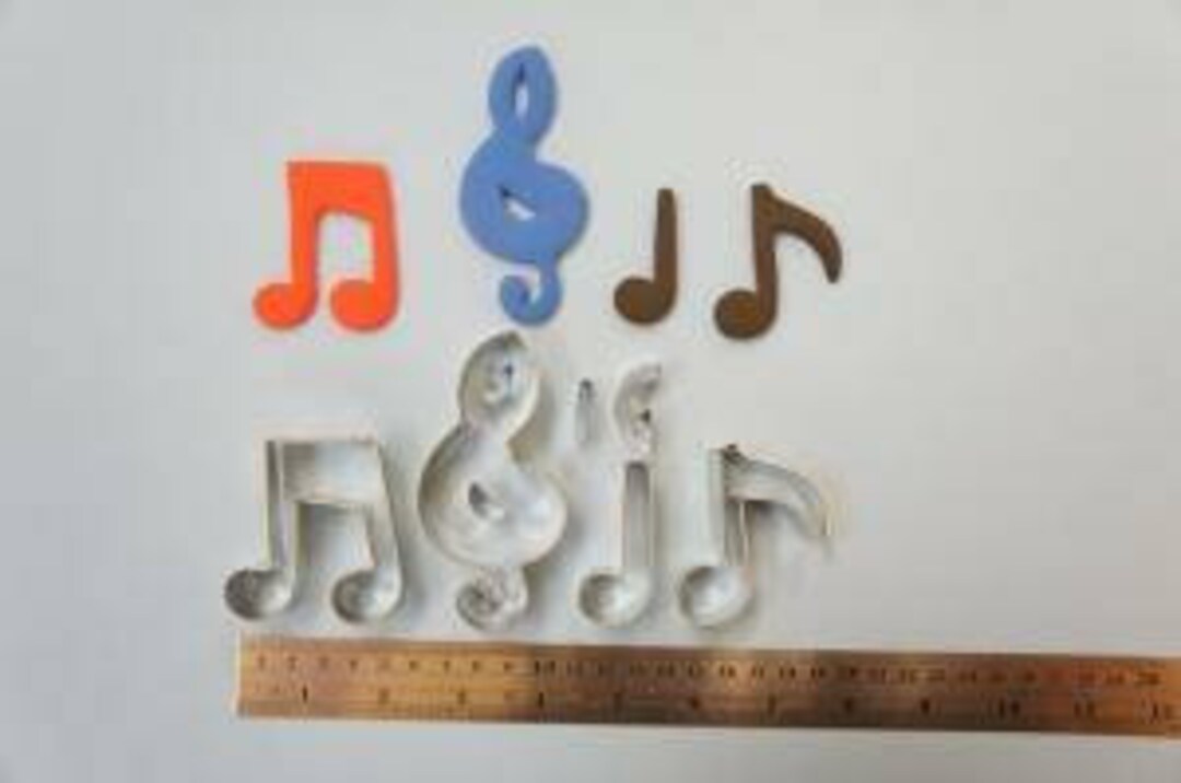 Musical Notes Cutters Set LG Fiestacake Supplies - Etsy