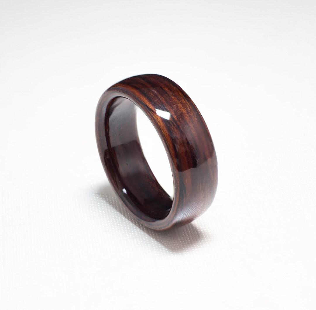 Bentwood Ring Handcrafted in Cocobolo Wood - Etsy