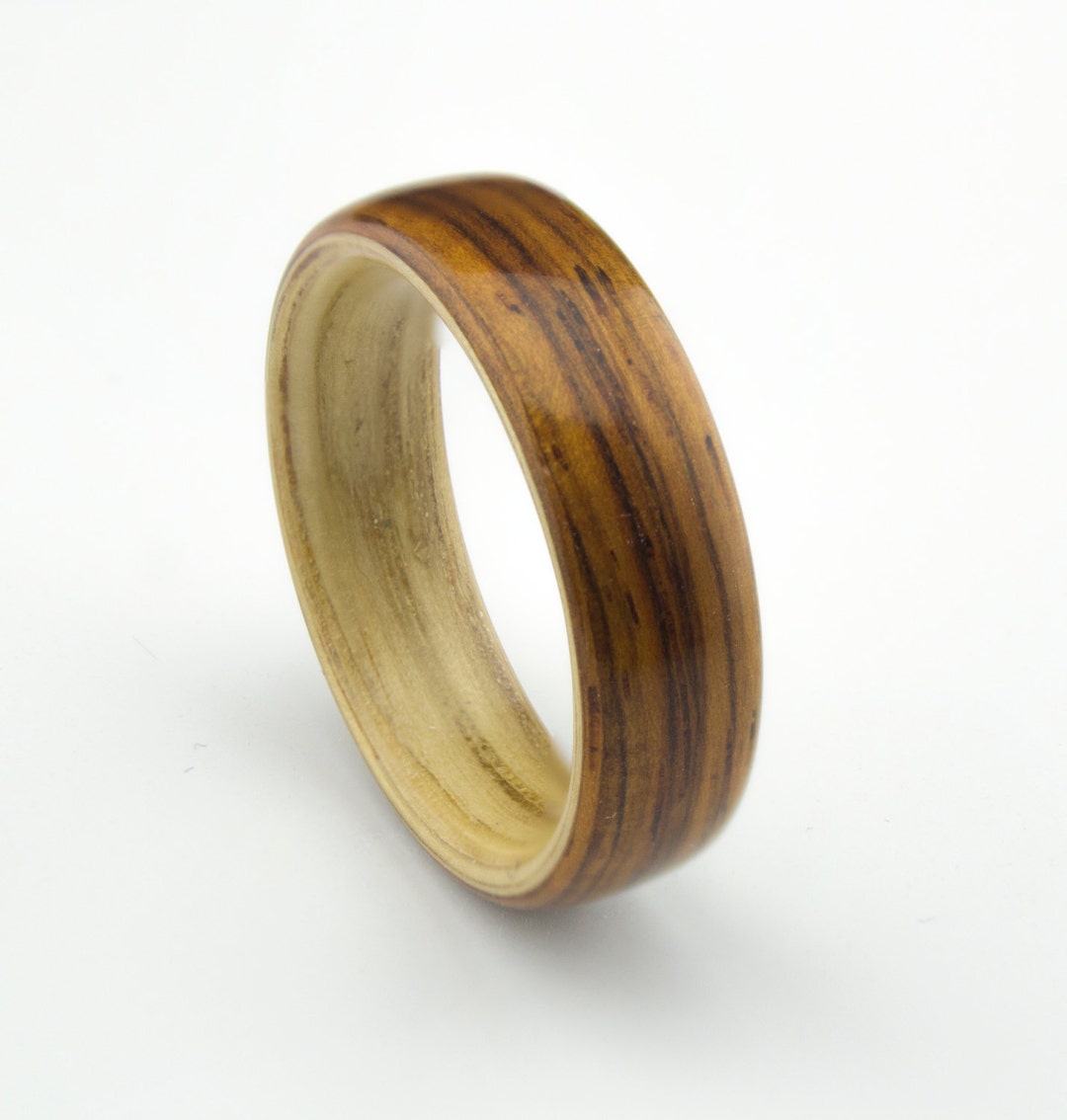 Wooden Ring Handcrafted in Two Kind of Wood Mahogany and 0ak Wood - Etsy