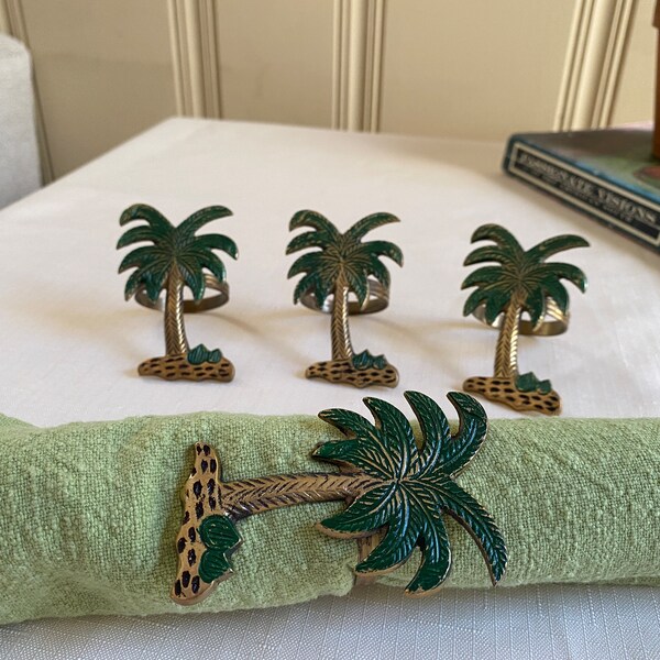 Palm Tree Napkin - Etsy