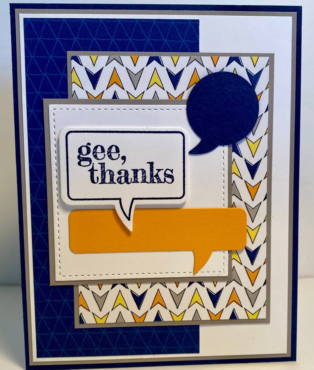 Thank You Card Masculine Thank You Card for Him Appreciation Card Gee ...