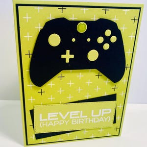Video Game Birthday Card - Game Controller Happy Birthday Card - Gaming ...