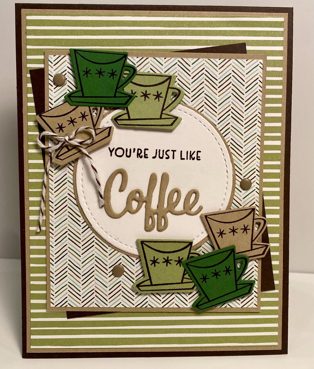 Coffee Themed Card - Coffe Note Card - Friendship Coffee Card ...