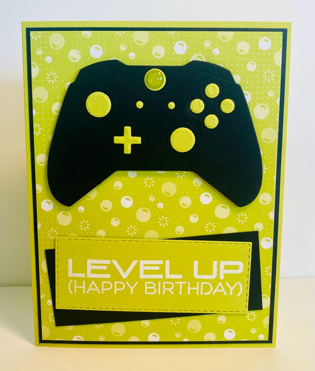 Gamer Birthday Card - Video Game Controller Card - Kids Birthday Card ...