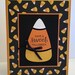 Candy Corn Card Greeting Card - Happy Halloween Card - Hand Stamped ...