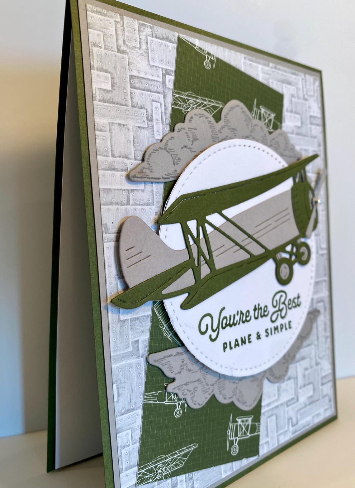 Masculine Card - Aviation Greeting Card - Happy Birthday Airplane Card ...