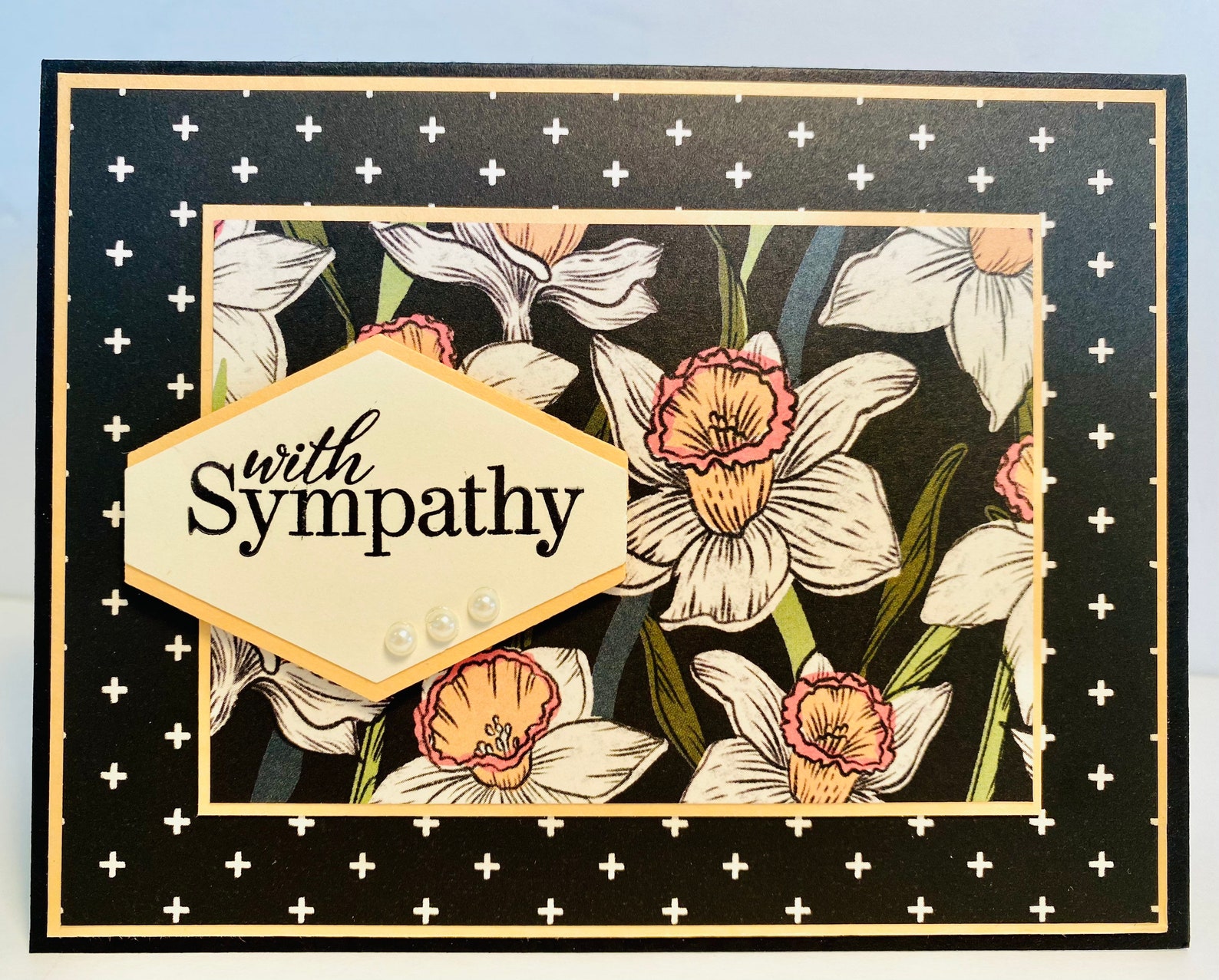 Sympathy Card Hand Stamped Sympathy Card Bereavement Card | Etsy