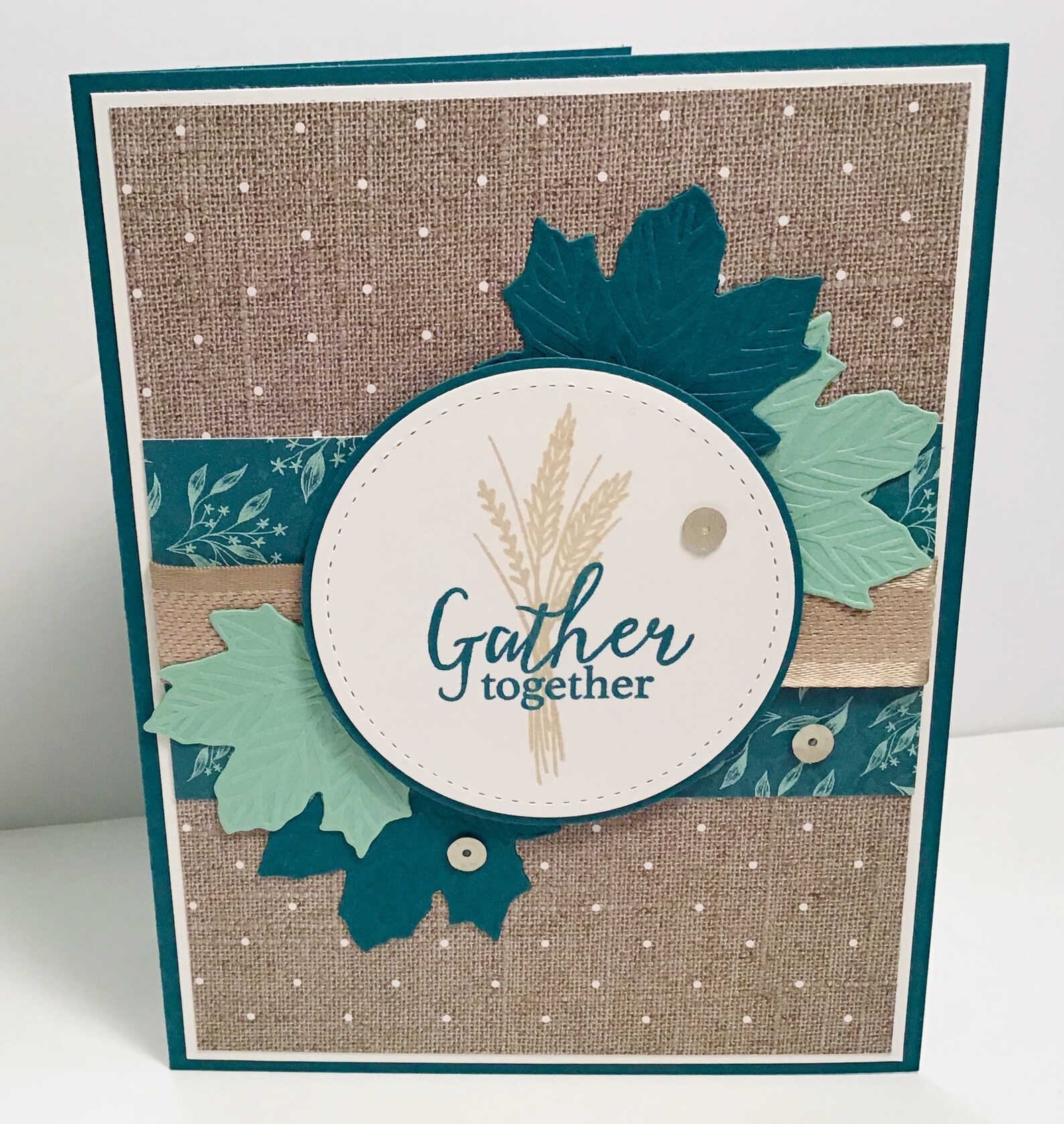Handmade Gather Together Card Fall Greeting Card | Etsy