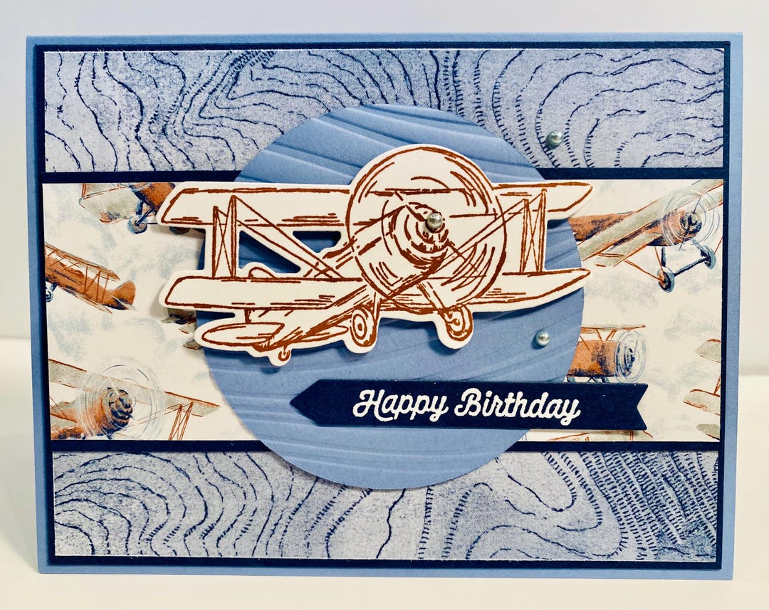 Happy Birthday Airplane Card - Aviation Birthday Card - Masculine Bday ...