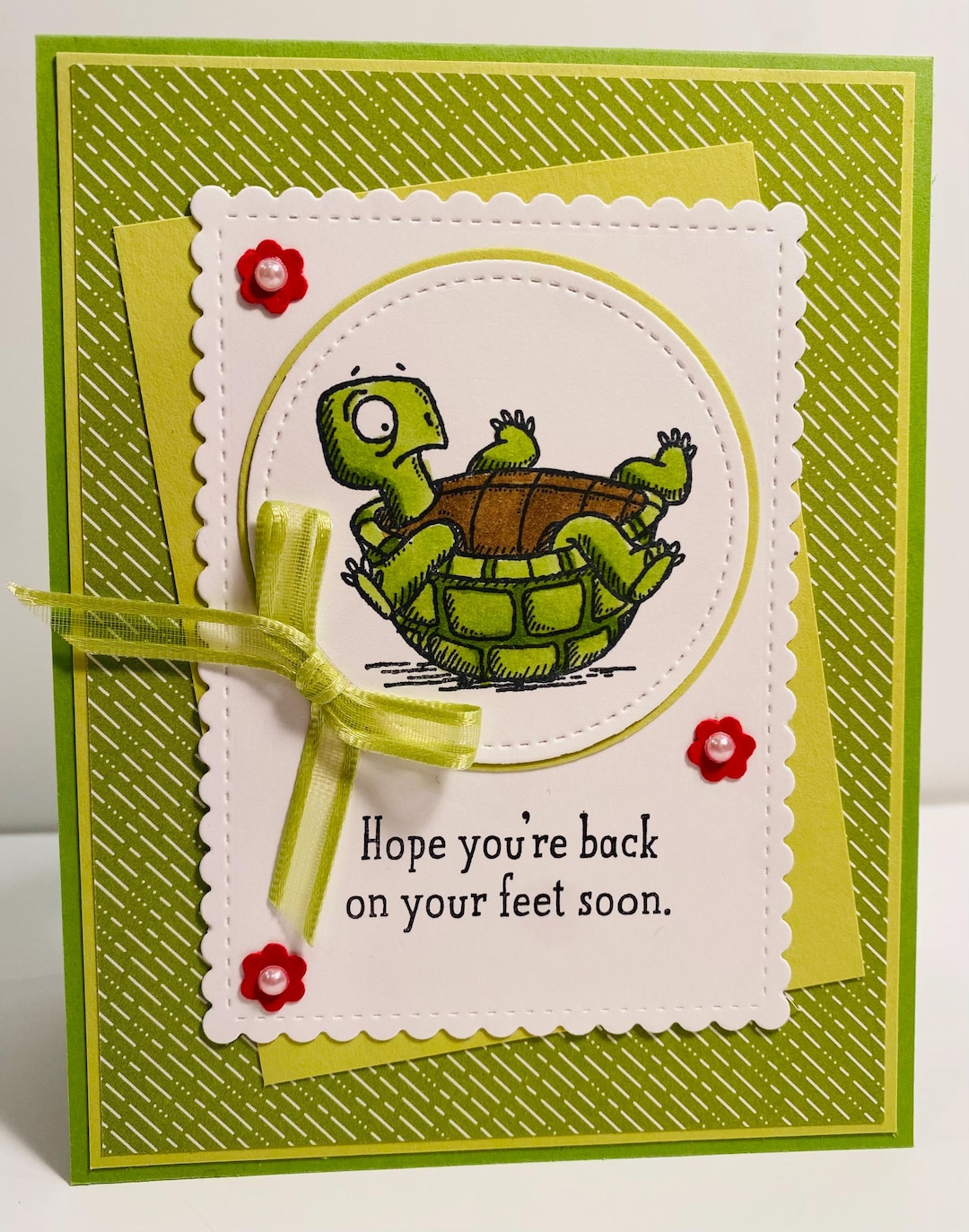 Cute Turtle Get Well Card – Hope You’re Back on Your Feet Soon ...