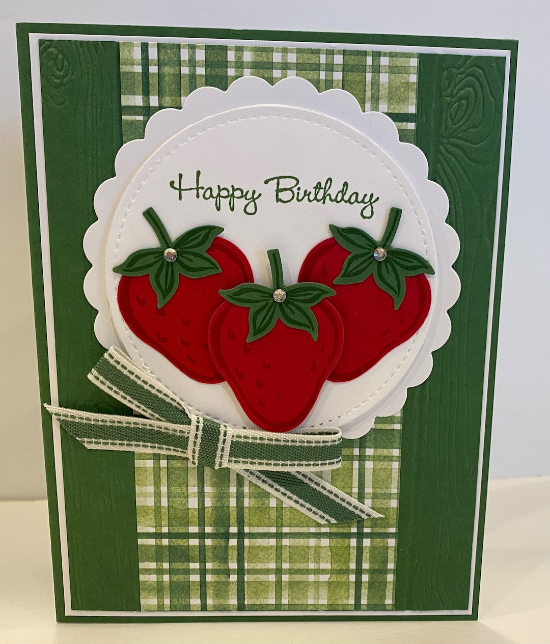 Strawberry Birthday Card - Happy Birthday Strawberry Card - Berry Note ...