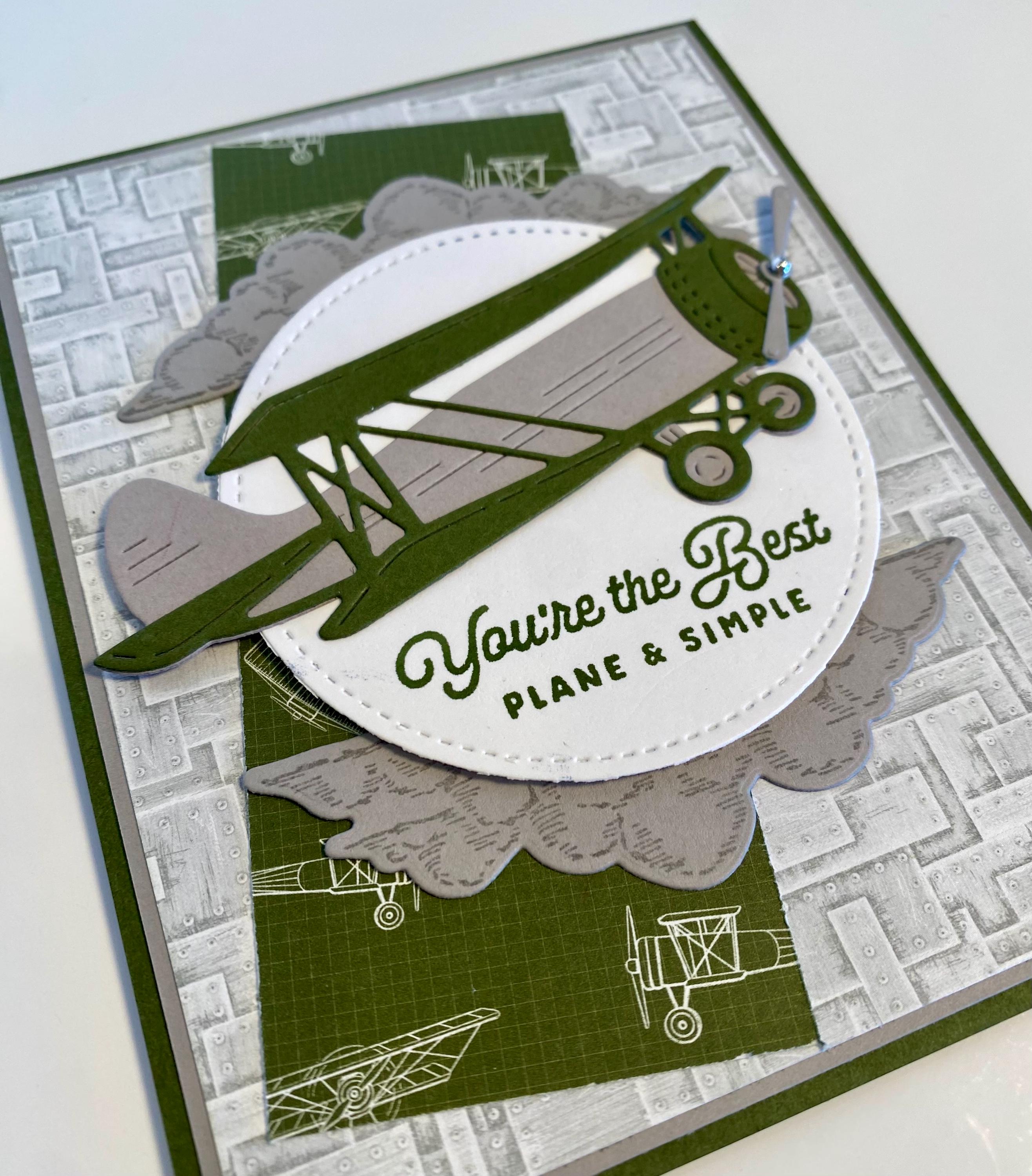Masculine Card - Aviation Greeting Card - Happy Birthday Airplane Card ...