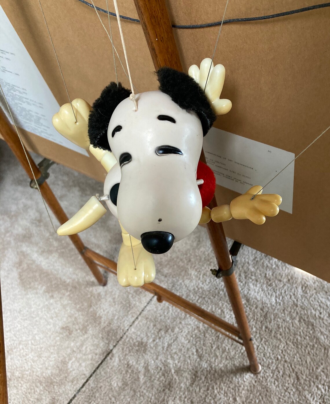 Snoopy Pelham Puppet Marionette 1970's Charlie Brown | Etsy