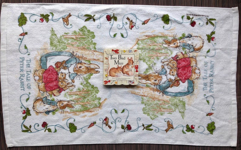 Beatrix Potter, Peter Rabbit Fabric Panels to Make Soft BOOK, Mother ...