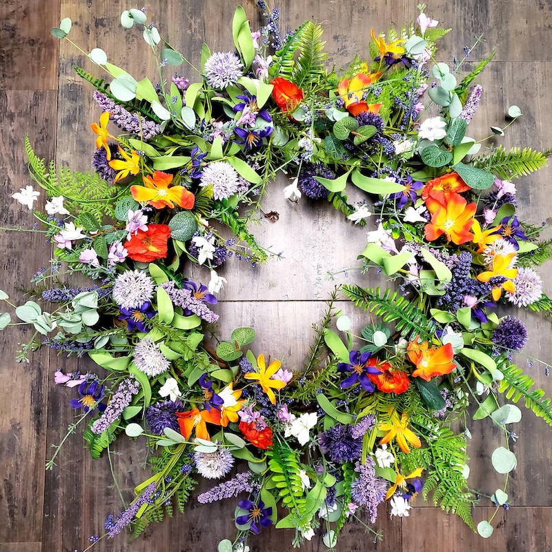 Spring Summer Wreath - Etsy