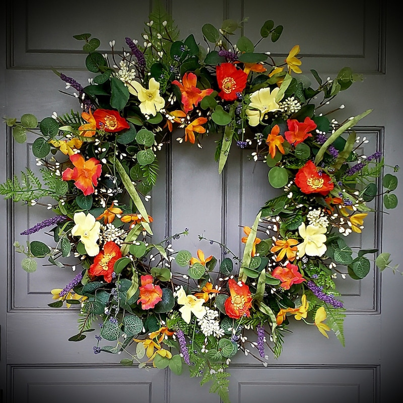 Spring Wreath - Etsy