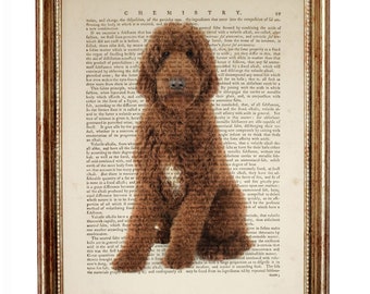Goldendoodle art | Etsy