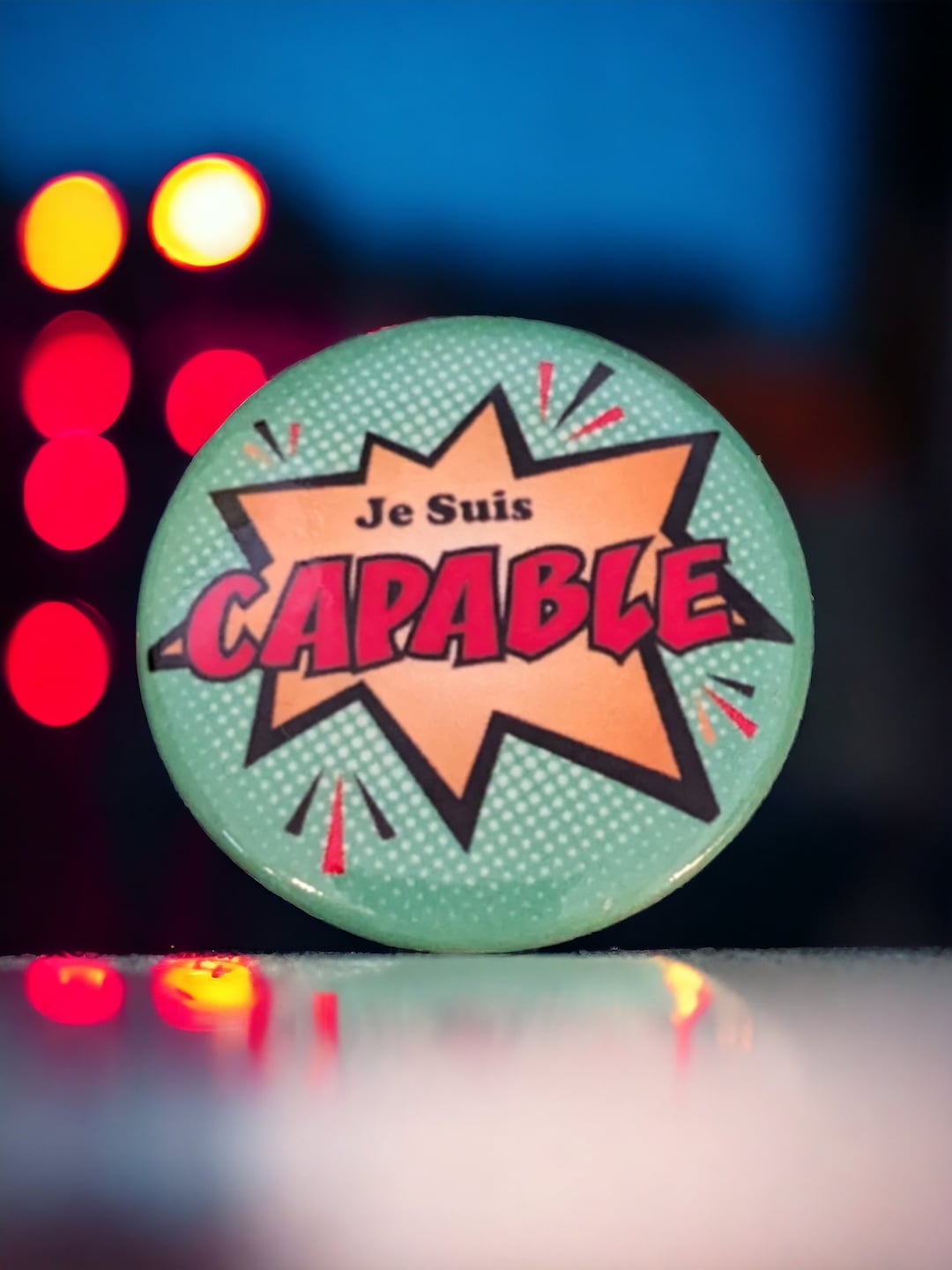 Macaron Pin Badge Je Suis Capable Jewelry Lapel Pin for Clothes ...