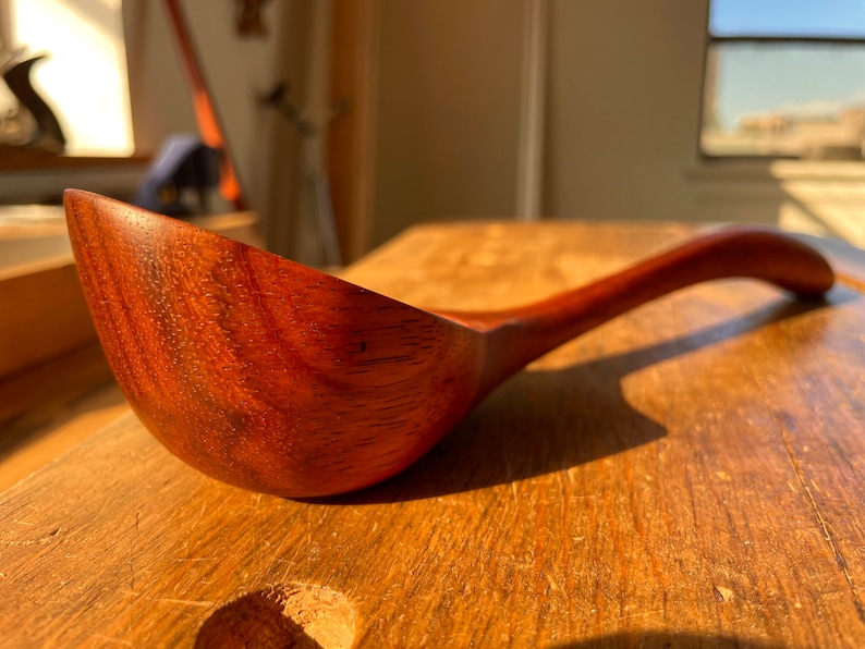Hand-carved Ladle in Padauk - Etsy