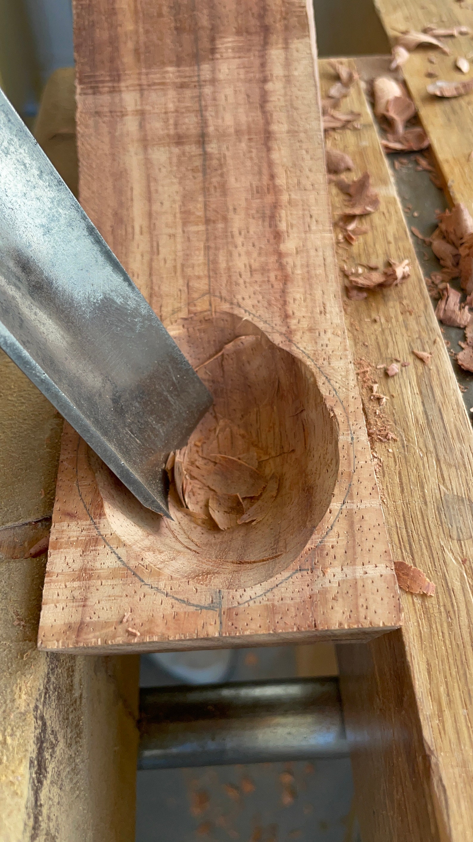Hand-carved Ladle in Padauk - Etsy