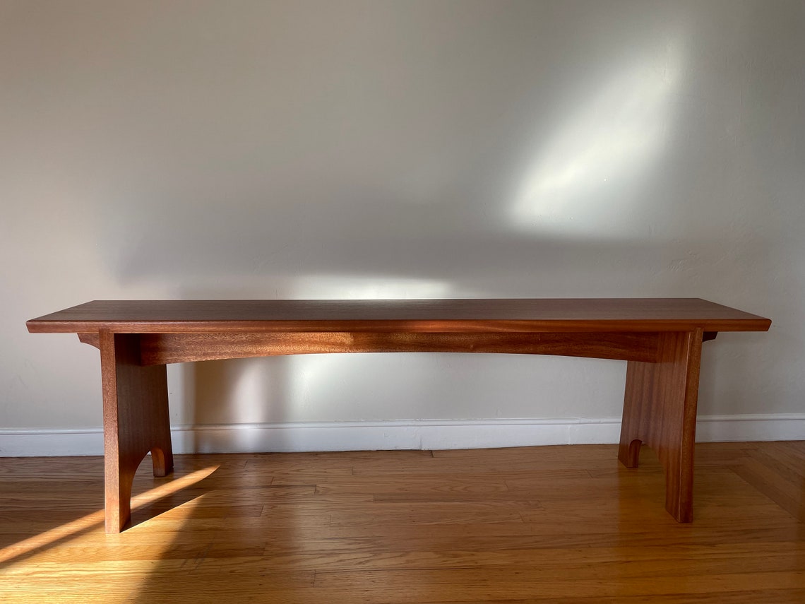 Shaker Bench With Curves - Etsy