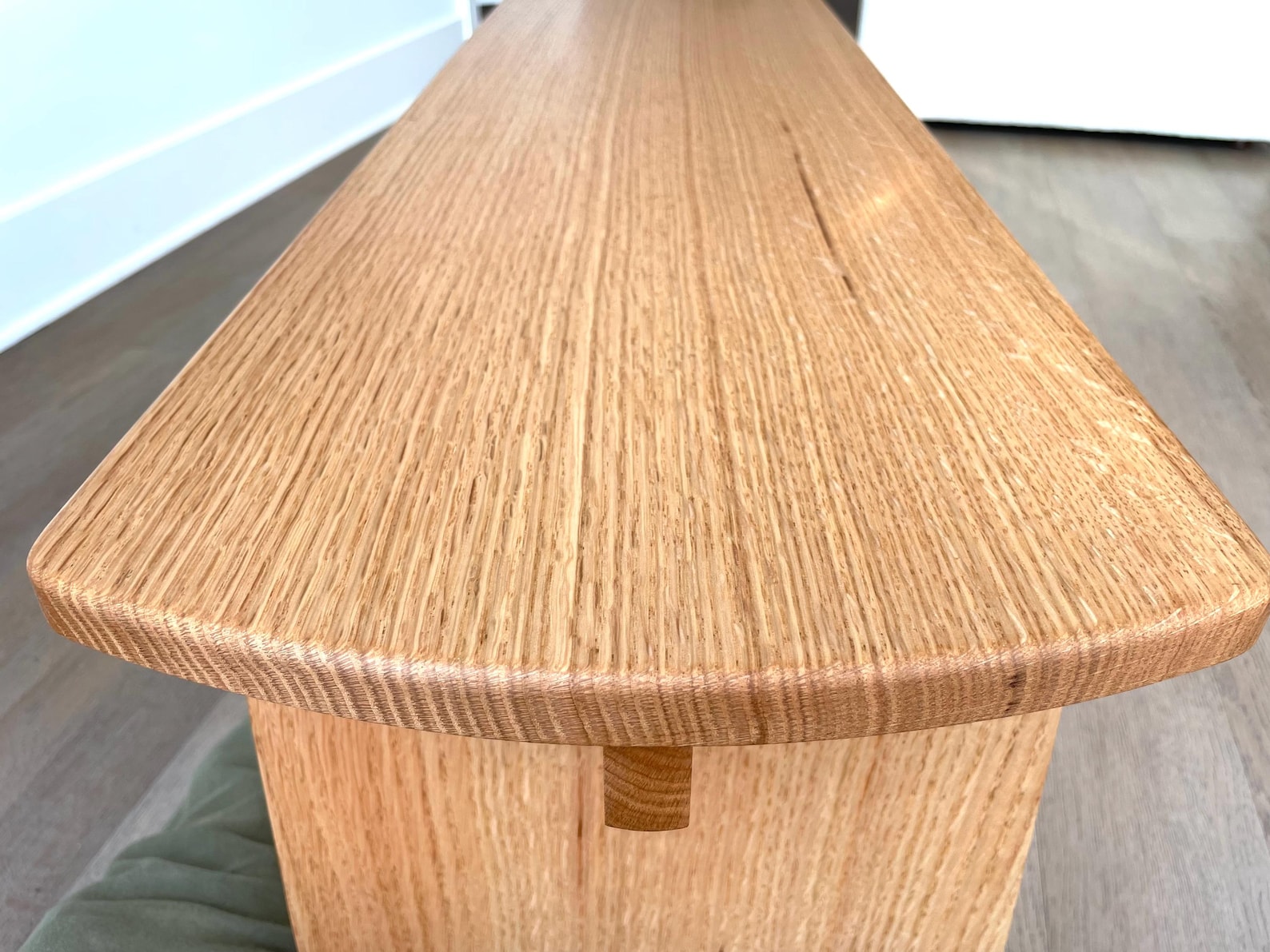 Oak Shaker Bench | Solid Wood Entryway or Dining Bench | Custom Sizes ...