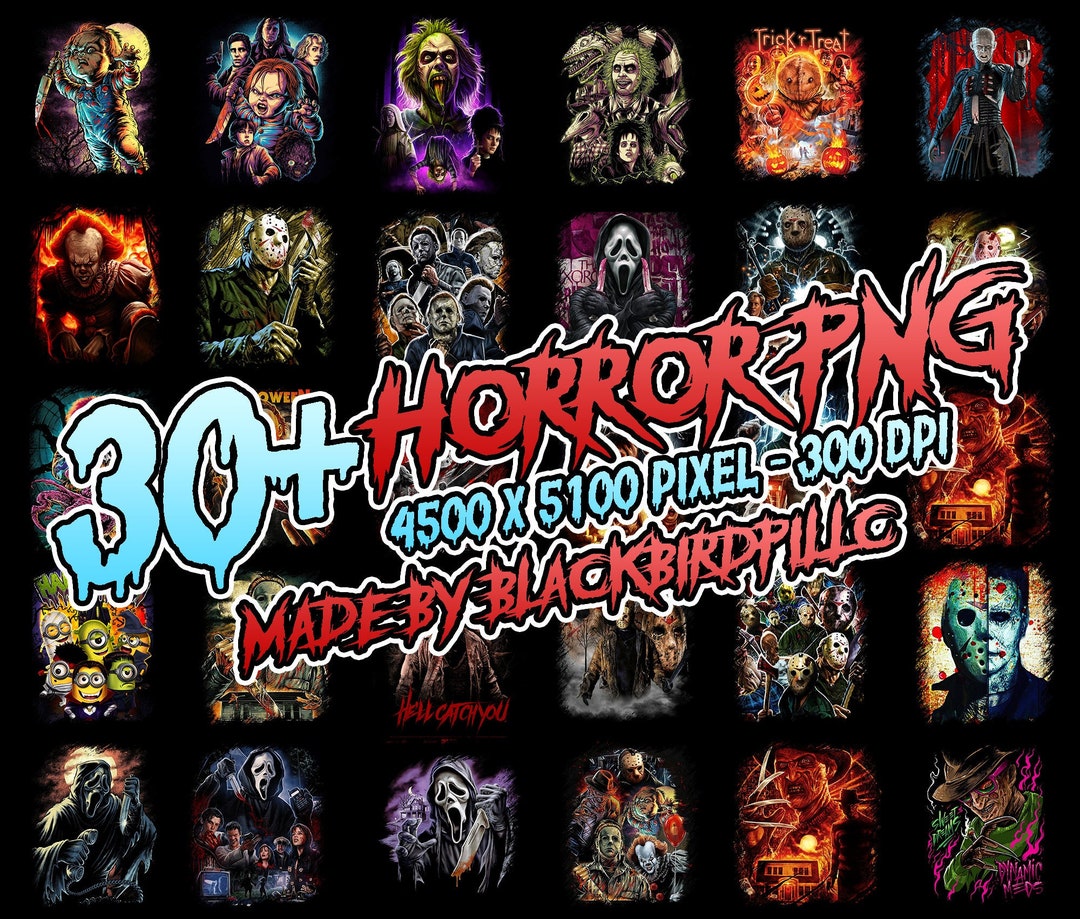 Buy 30 Horror Png Clipart Design Bundle, Horror Png Clipart Bundle ...