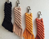 Macrame Key Ring Macrame Key Chain Macrame Zipper Pull - Etsy