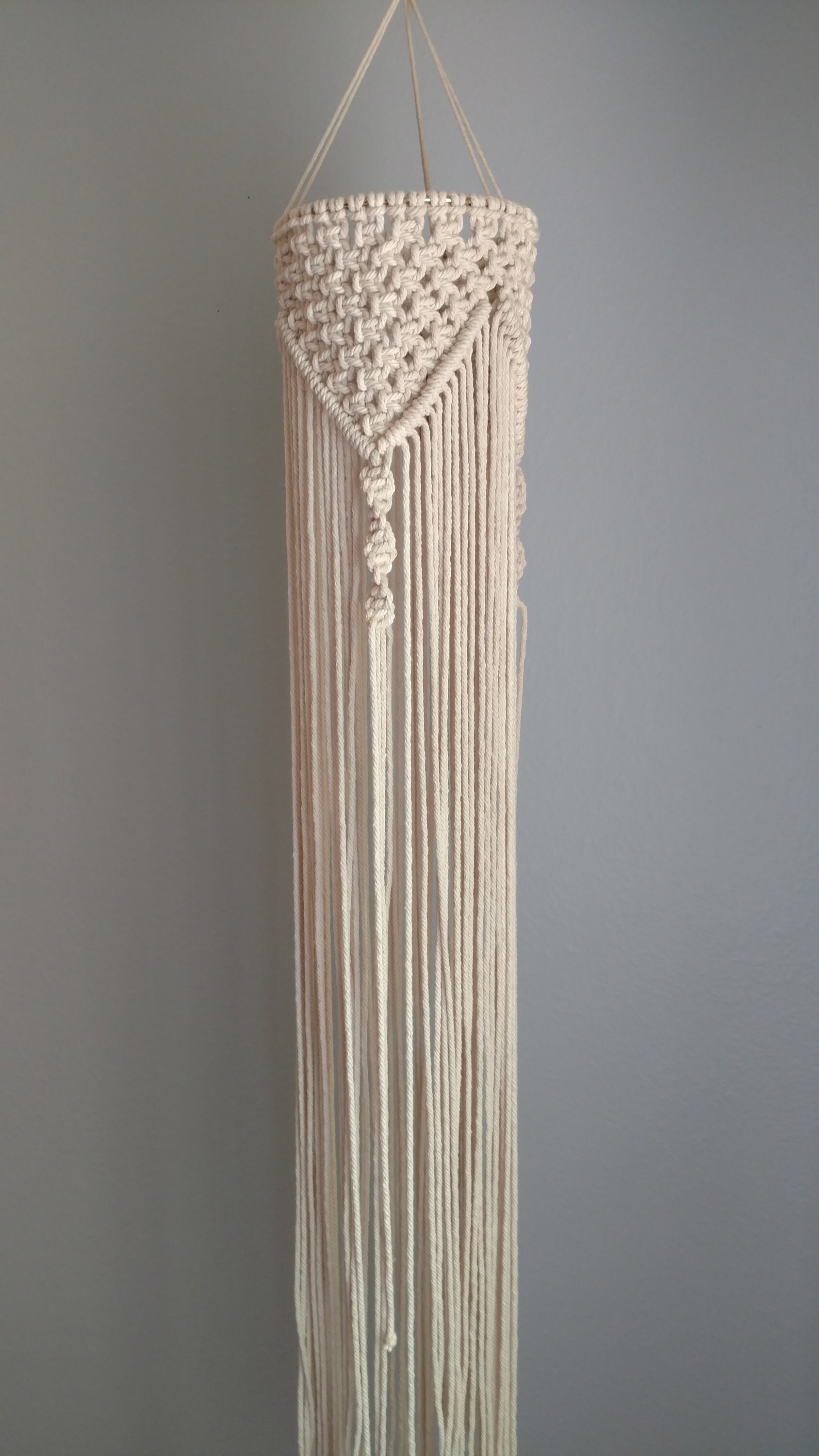 Macrame Lantern Macrame Lampshade Windsock Boho Decor - Etsy