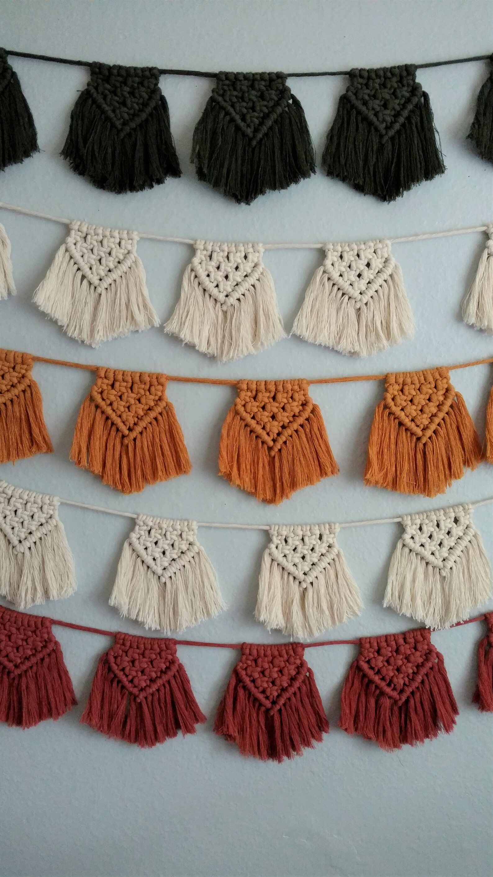 Macrame Garland/bunting/banner Bohemian Decor Boho Decor - Etsy