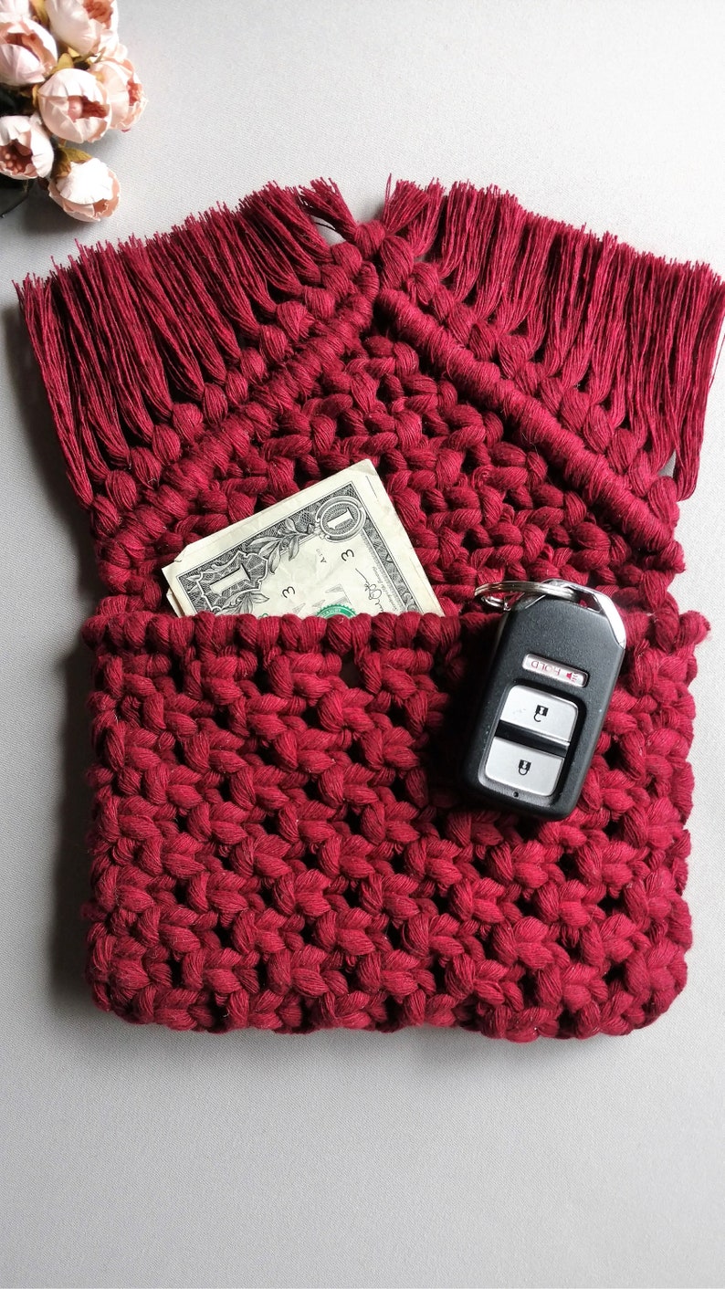 Small Macrame Bag Macrame Purse Macrame Wallet - Etsy