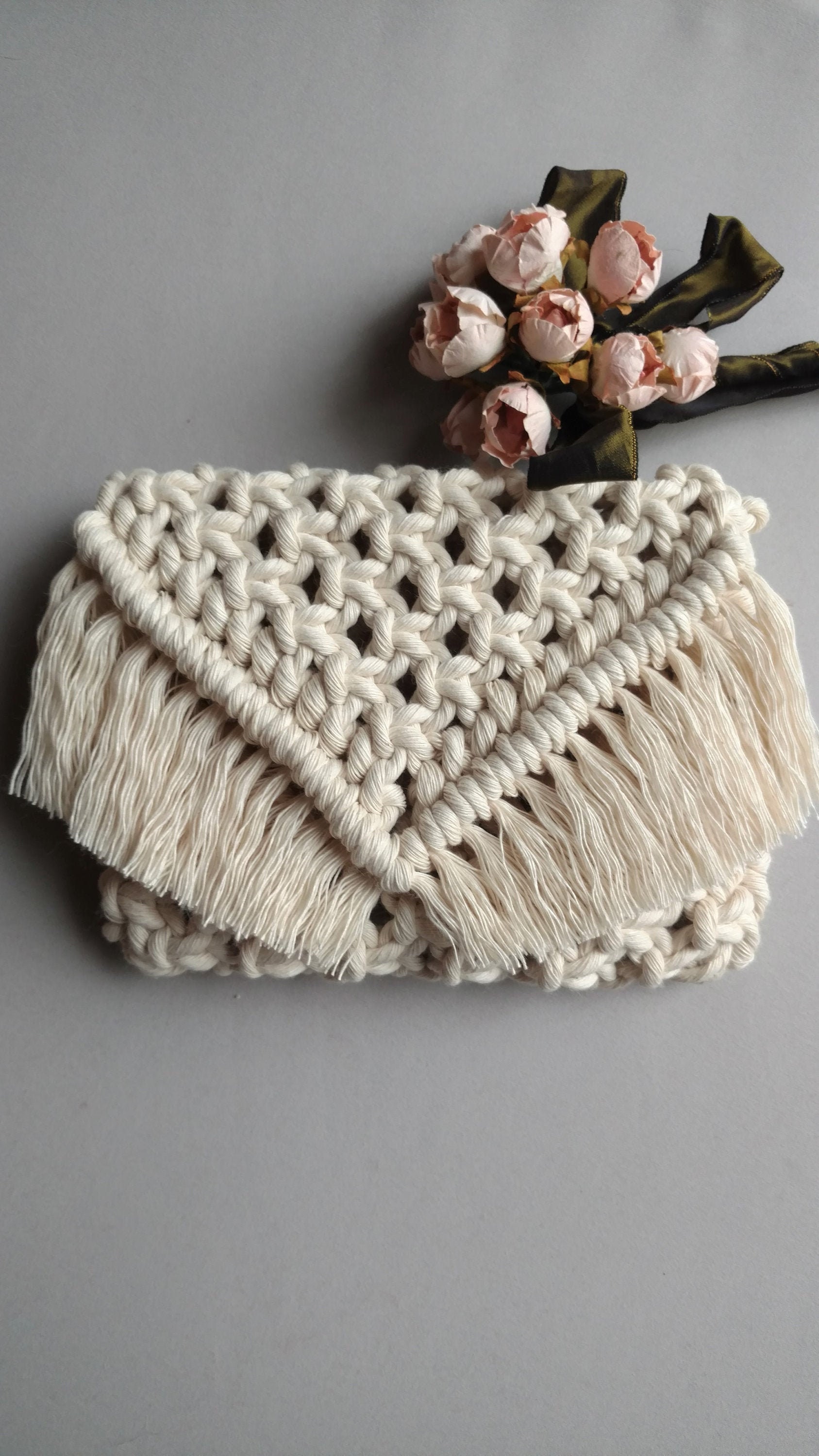Small Macrame Bag Macrame Purse Macrame Wallet - Etsy