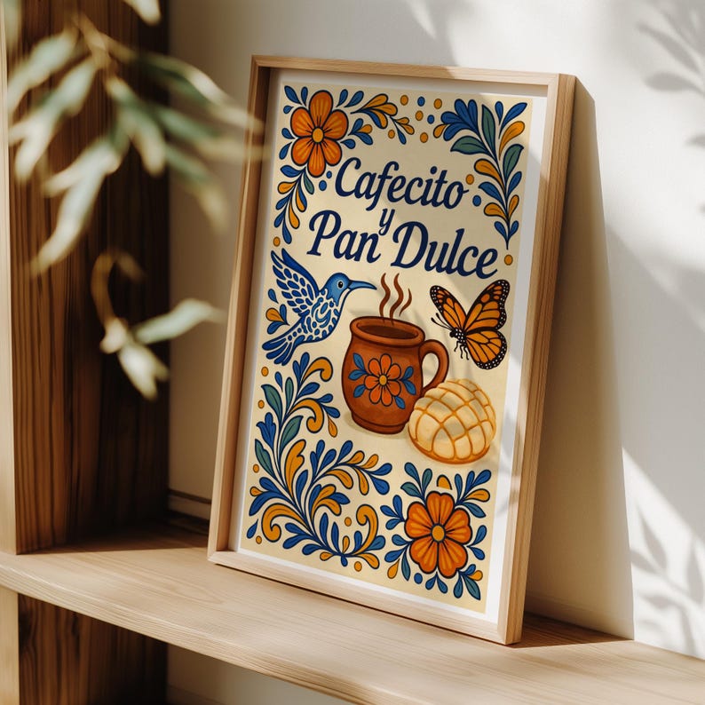 Pan Dulce Mexico Wall Art, Mexican Wall Art, Mexico Panecito Dulce ...