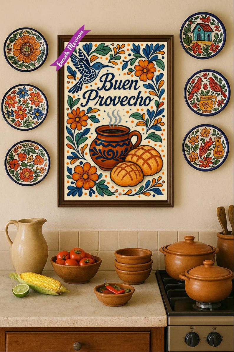 Pan Dulce Mexico Wall Art, Mexican Wall Art, Mexico Panecito Dulce ...