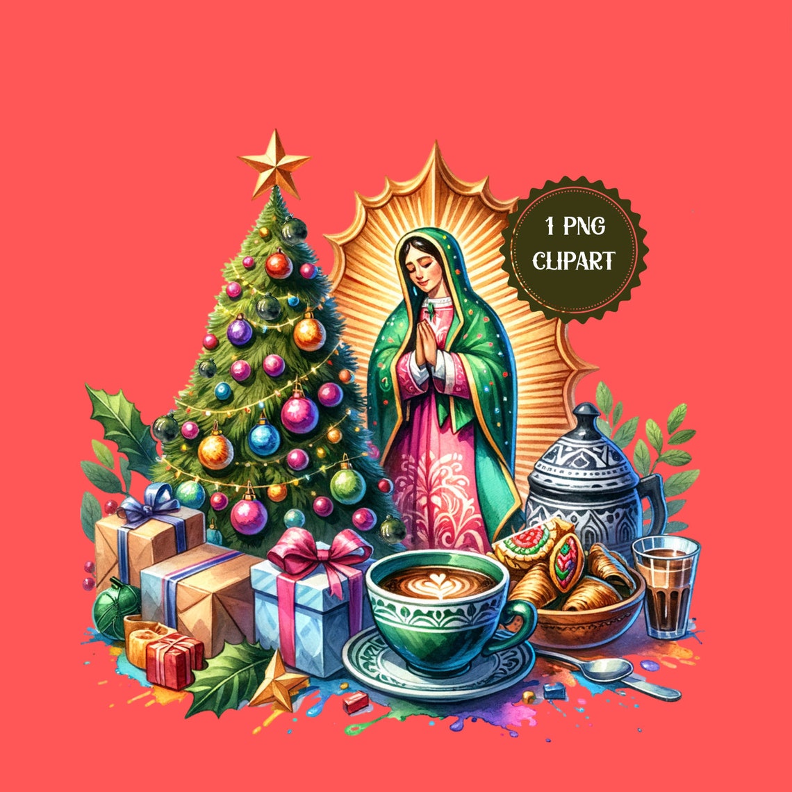 Mexico Clipart, Navidad En Mexico Clipart, Guadalupe PNG, Mexicana ...