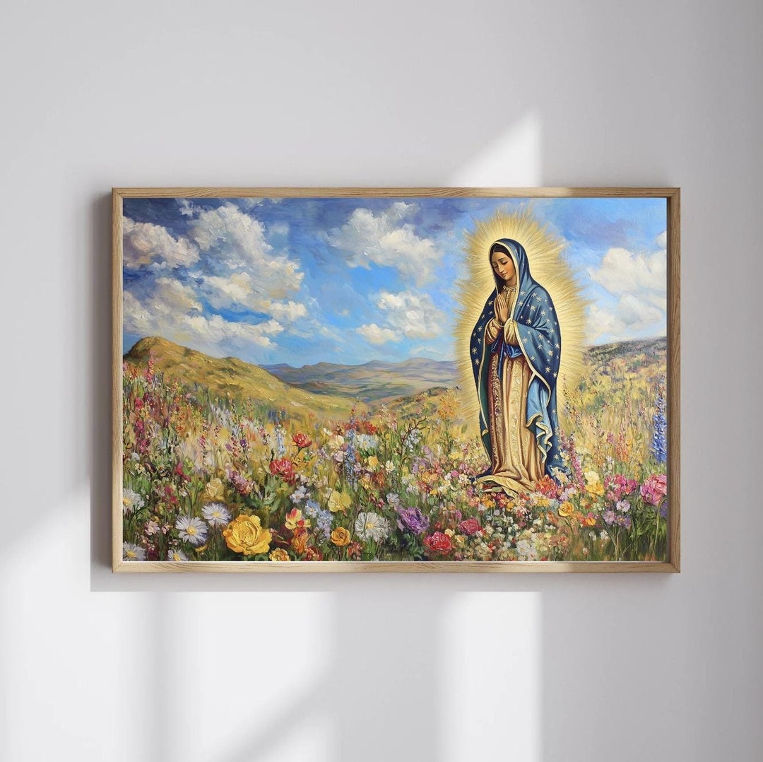 Our Lady of Guadalupe, Virgen De Guadalupe , Mexico Wall Art , Home ...