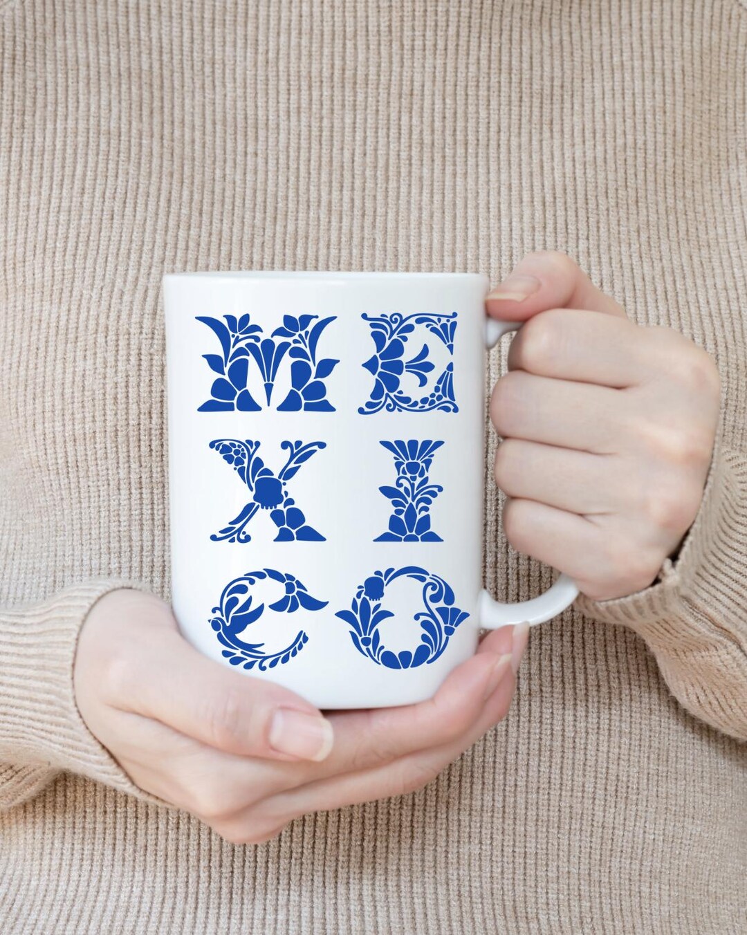 Mexico Inspired Ceramic Mug, Mexican Cultural Coffee Cup, Souvenir ...