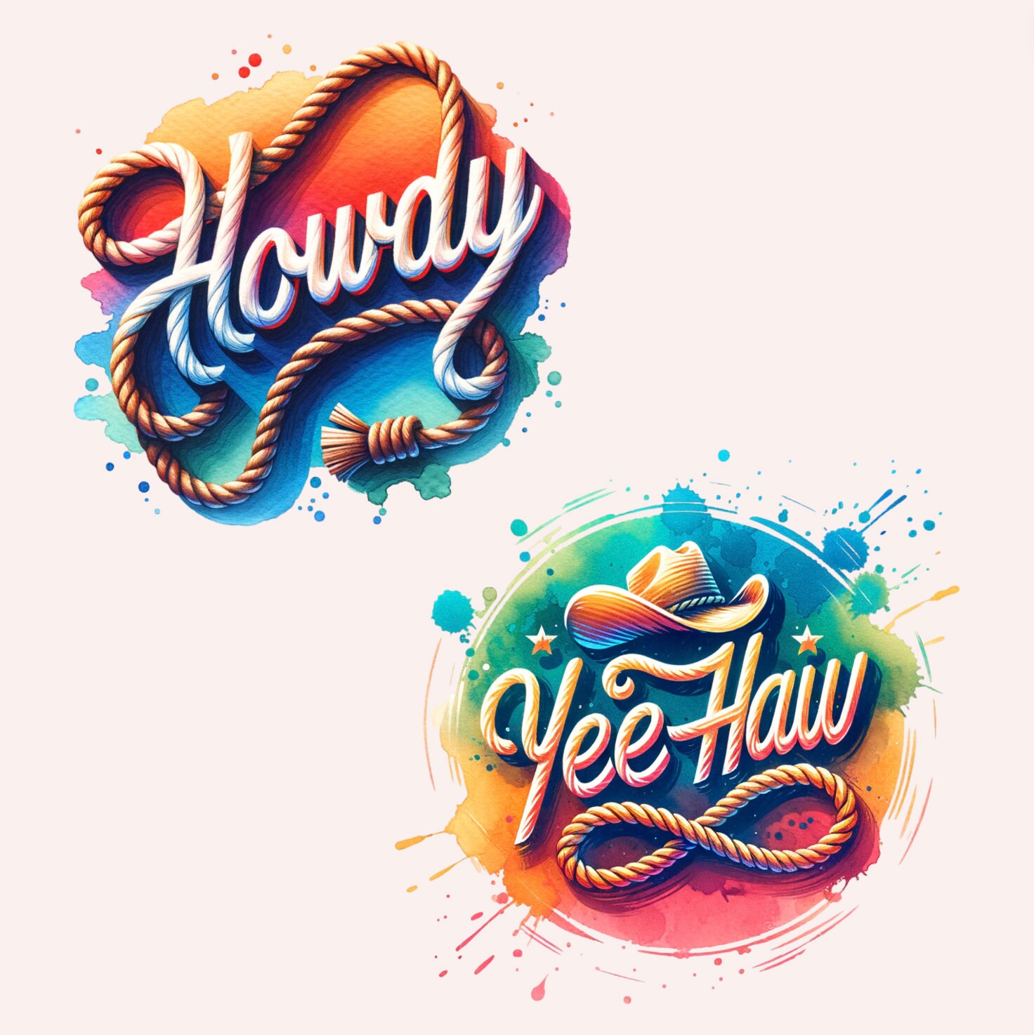 Western Clipart Howdy Rope Clipart Mexico Clipart Cowgirl Clipart ...