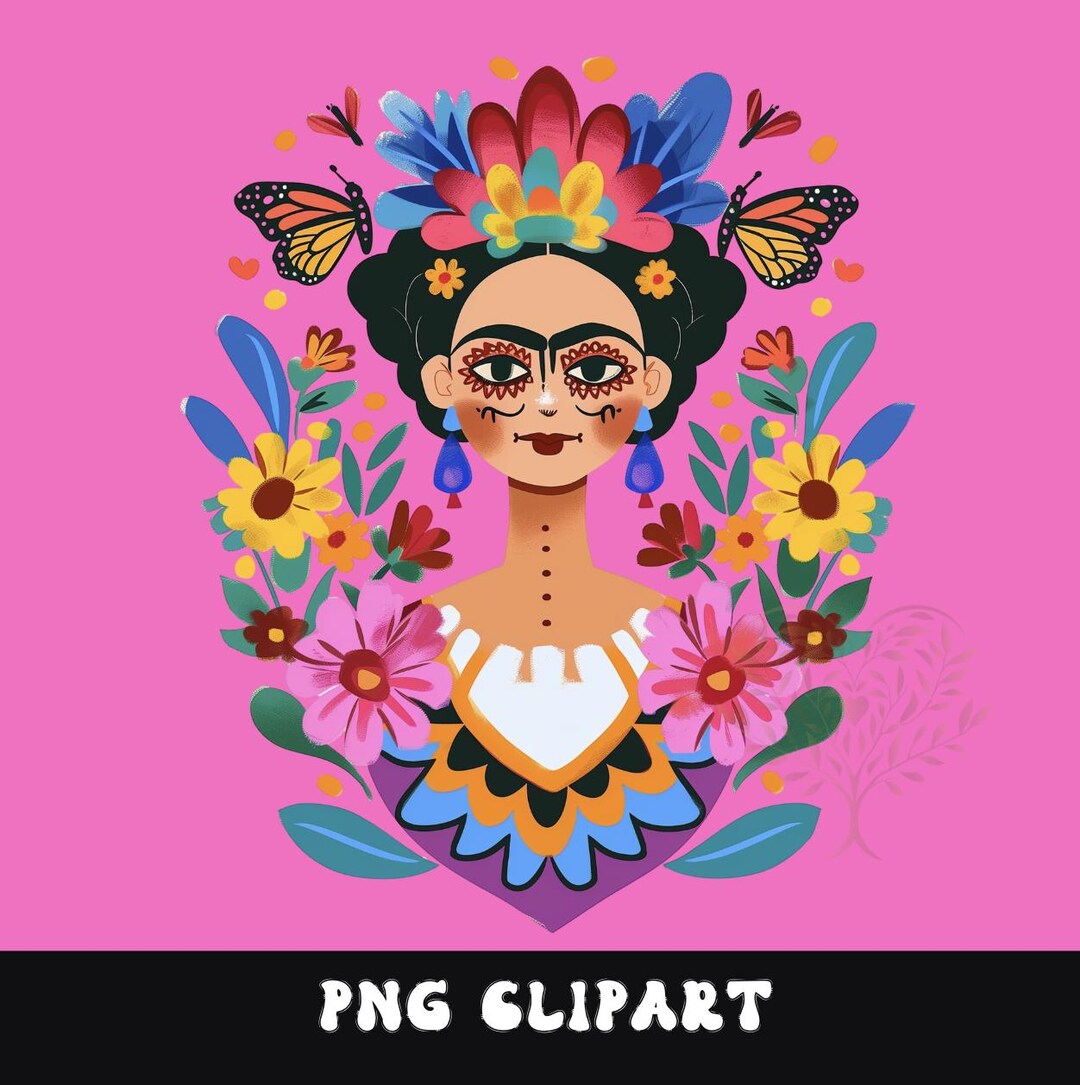 Frida Kahlo Clipart Mexicana Clipart,mermaid Cliparts , Clipart,latina ...