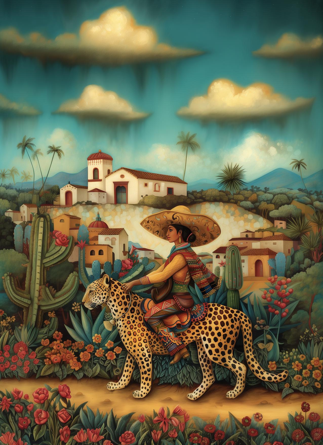 Jaguar Art,mexicana Art, Mexican Wall Art,mexico Art, Mexico Traditions ...