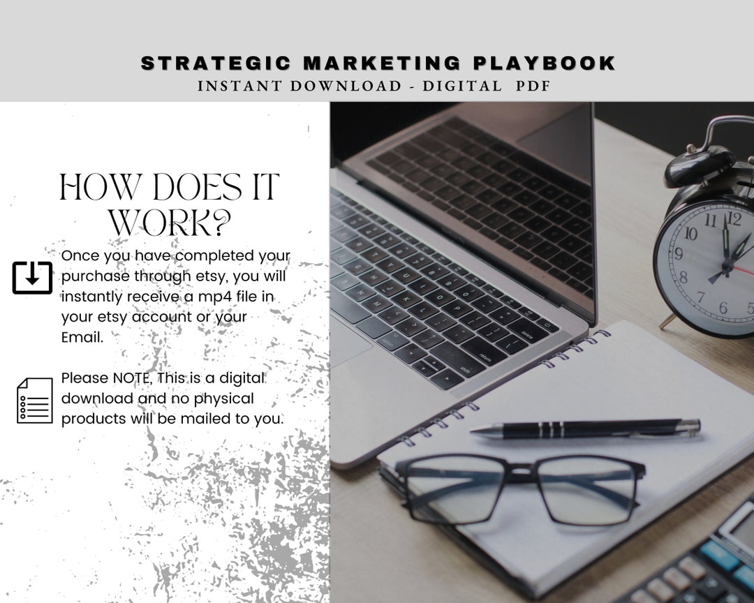 Strategic Marketing Playbook, Business Guidebook, Marketing Strategy ...