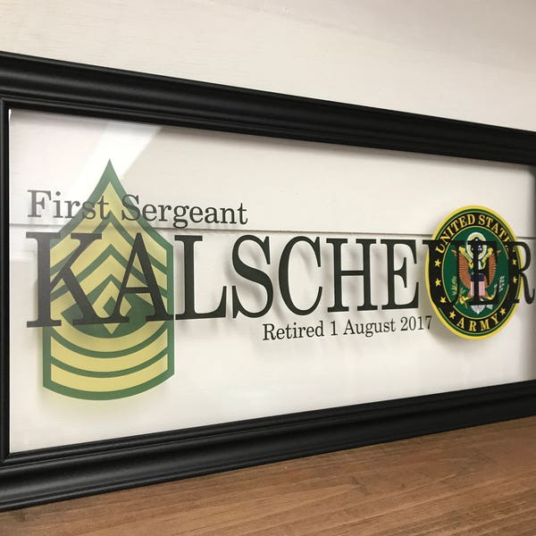 Military Retirement Sign - Etsy
