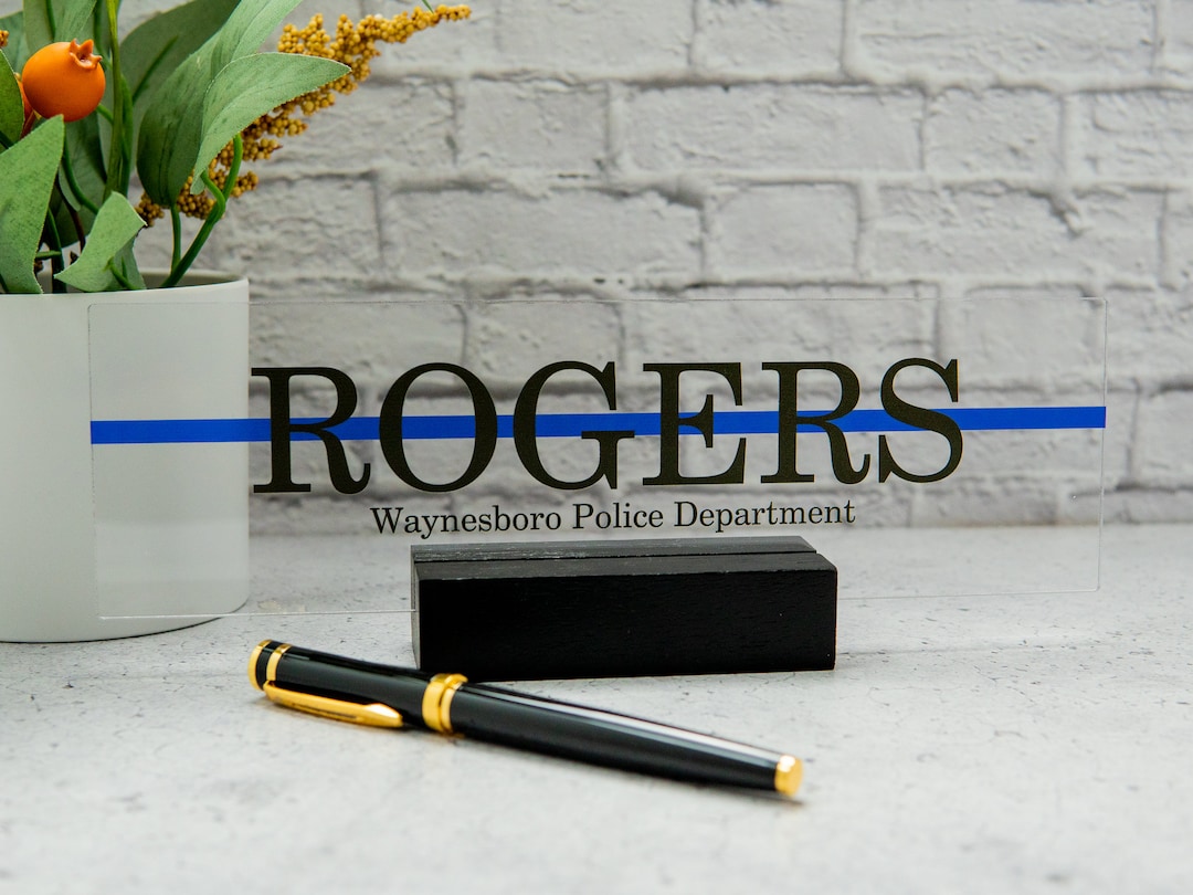 Personalized Police Decor Name Desk Plaque Police Officer Gifts Cop ...