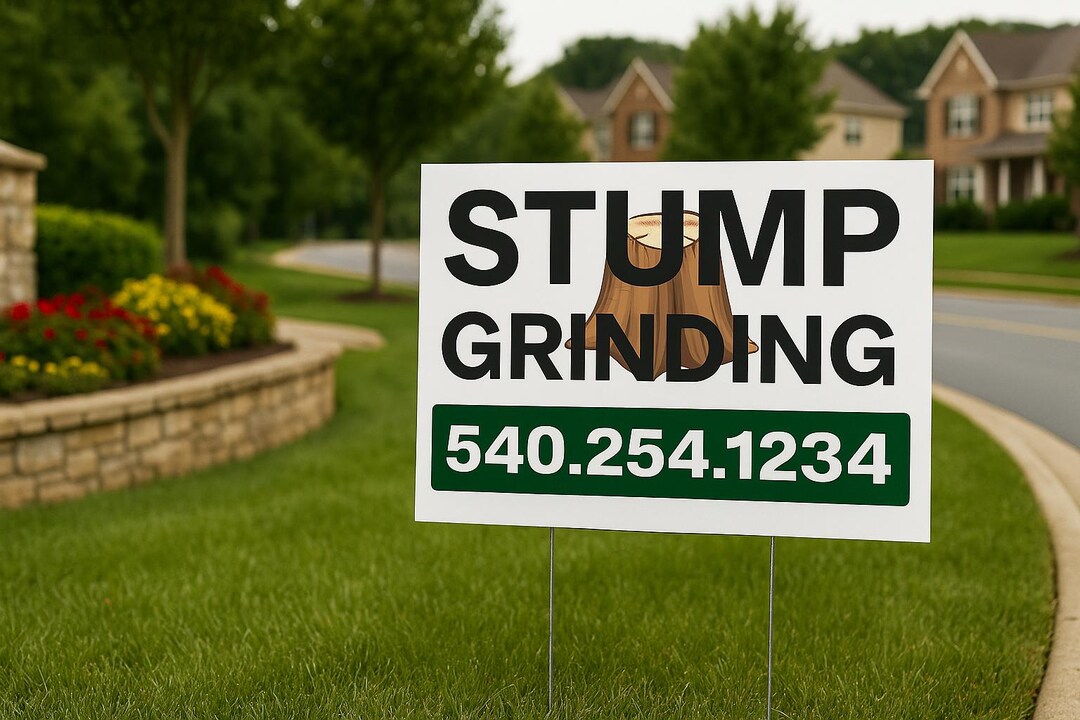 Yard Signs for Stump Grinding, Tree Arborist Service Business | Full ...