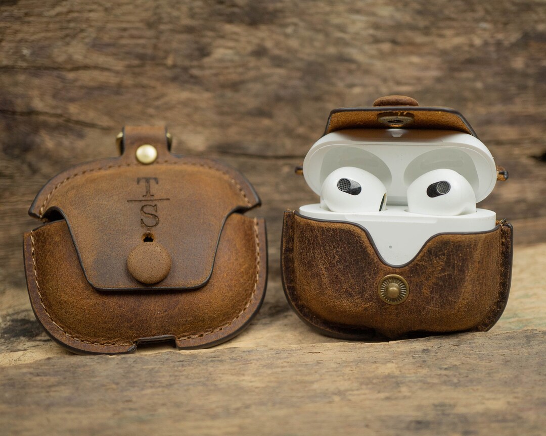 Gifts for Him or Her Personalized Air Pod 3 Case Genuine Leather Air ...