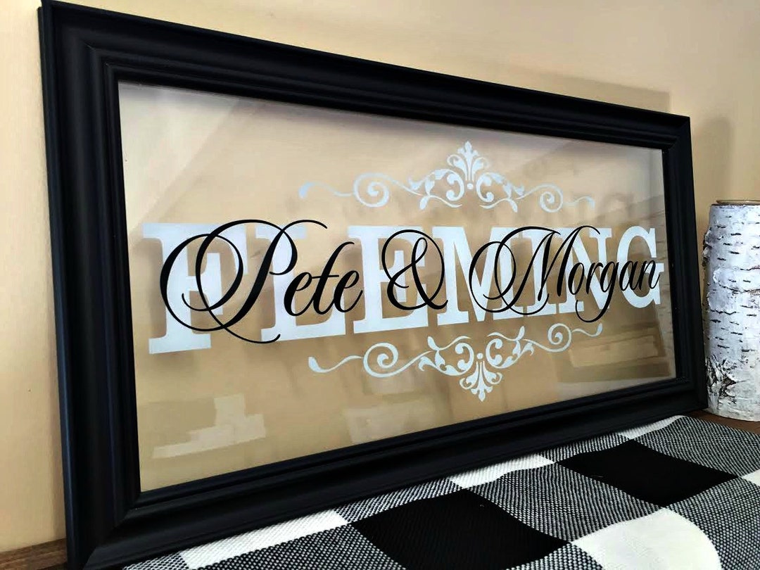 Unique Wedding Gift for Couple Personalized Frame Last - Etsy