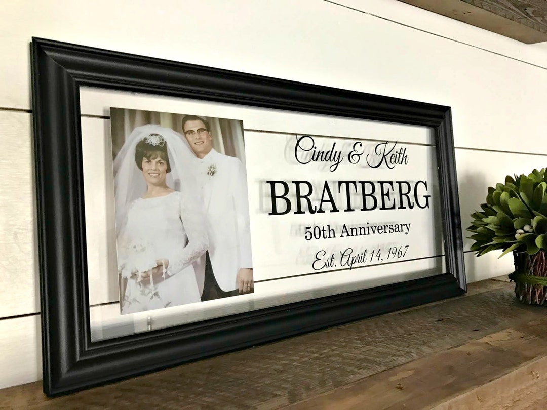 Personalized Wedding Anniversary Gifts Parents and Couple Anniversary ...